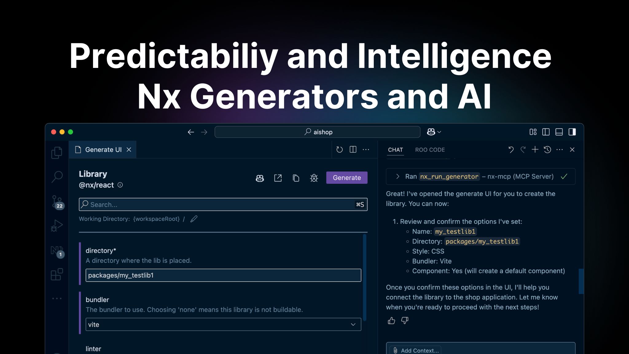 Combining Predictability and Intelligence With Nx Generators and AI | Nx Blog
